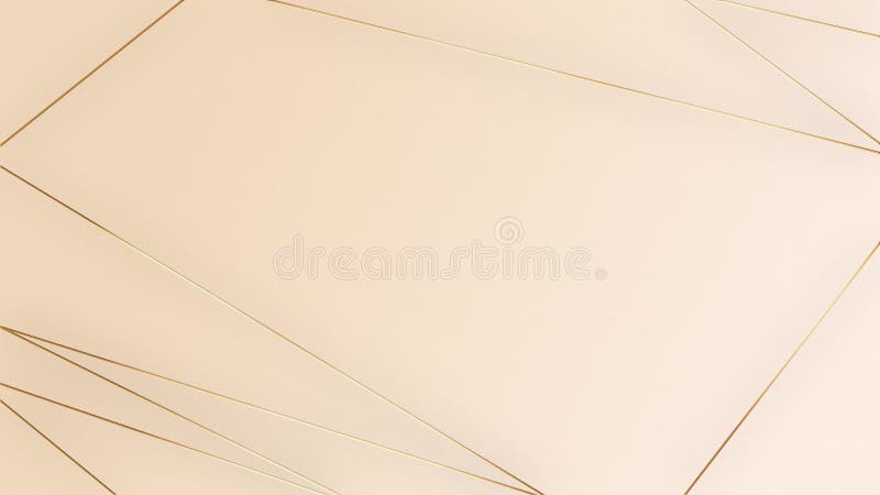 Beige Gradient Background with Golden Iridescent Thread Chaotically ...