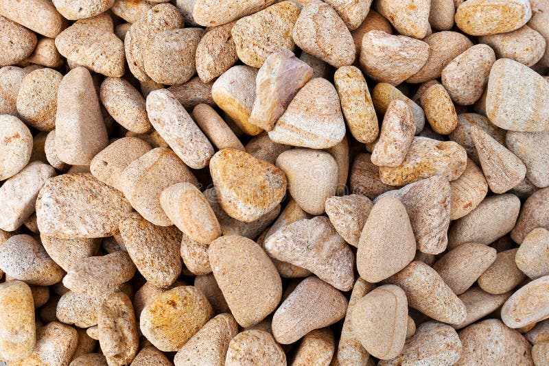 Gravel In Beige Rown And Grey Tones - Background Texture Stock Image ...