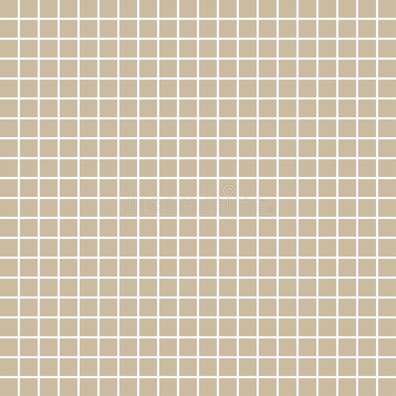 Beige Grid Background. Square Line Pattern. Vector Seamless Texture ...