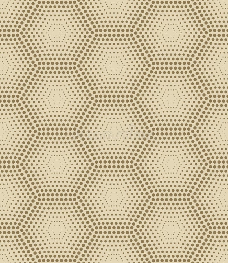 Beige Hexagon Dots Pattern. Stock Vector - Illustration of design ...
