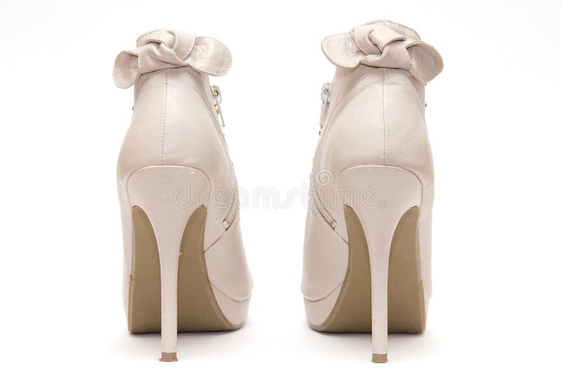 Beige High Heels stock image. Image of high, luxurious - 26800307