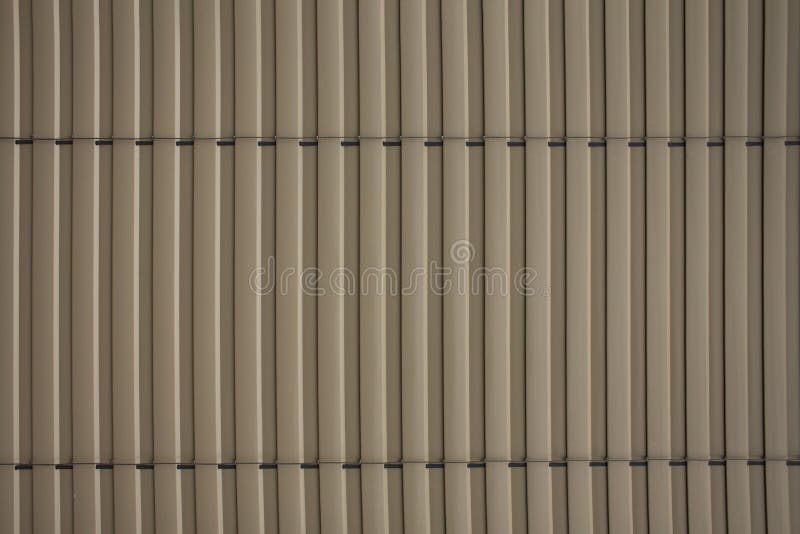 Beige Horizontal Roller Blind Texture Outside a Building. Stock Image ...