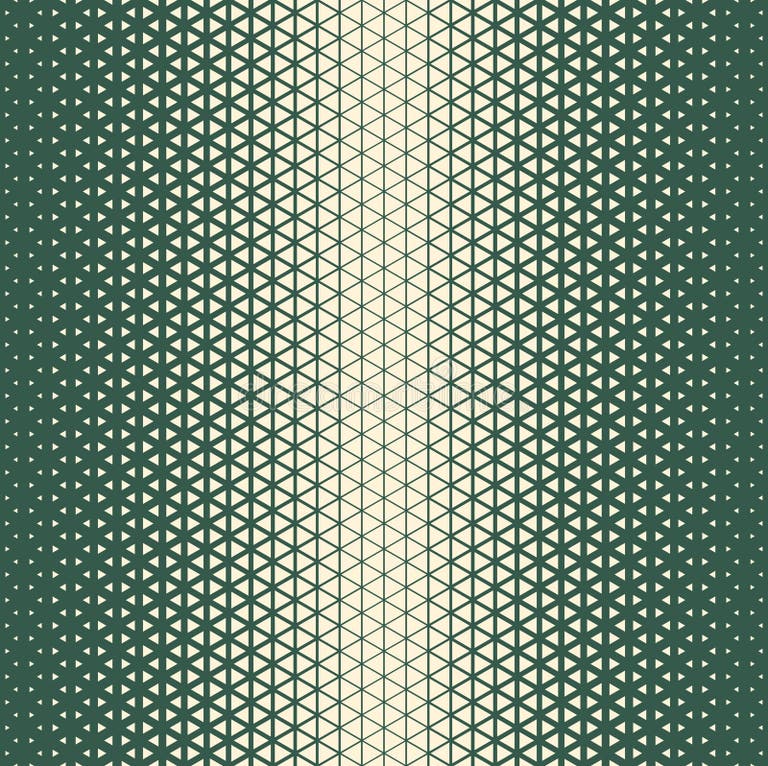 Beige Khaki Green Halftone Triangles Pattern. Abstract Geometric ...