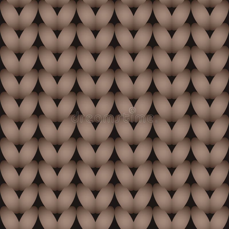Beige Knitted Seamless Pattern Stock Vector - Illustration of bright ...