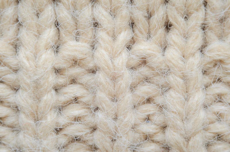 Beige Knitted Texture Macro Stock Photo - Image of abstract, clothing ...