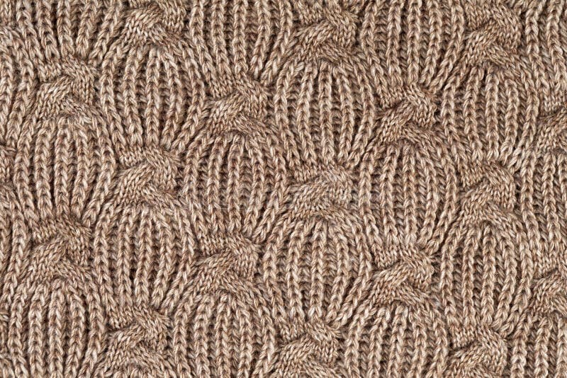 Beige Knitted Wool Background Stock Image - Image of crochet, cotton ...