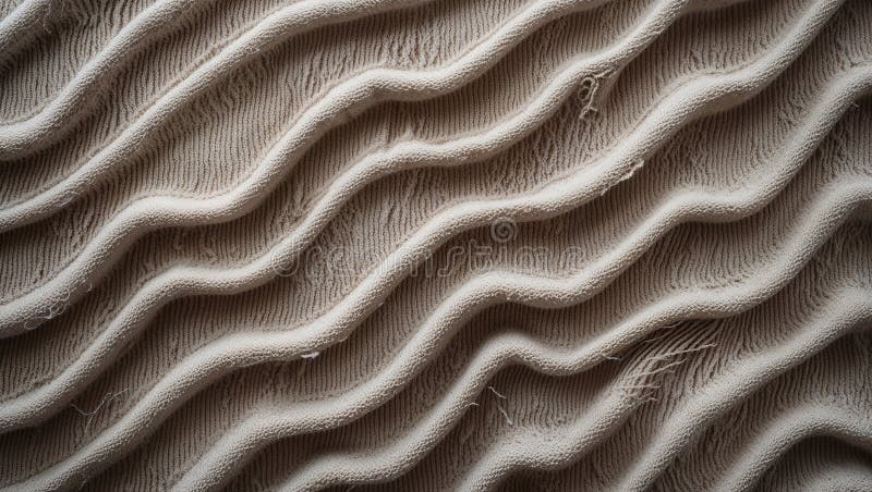 Beige Knitted Wool Fabric Forming Soft Waves, Cozy Texture Background ...