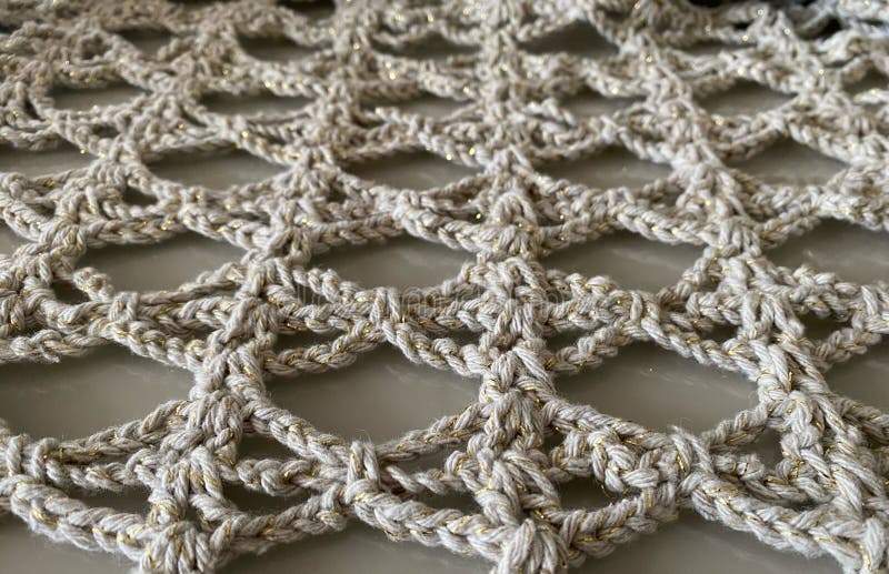Beige Knitting and Crochet Details Stock Image - Image of background ...
