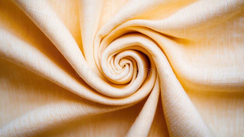Beige Linen Fabric Spiral Fold Pattern Soft Texture Stock Photos - Free ...