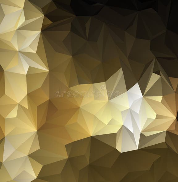Beige Low Poly Background. Big Triangles Pattern, Modern Design Stock ...