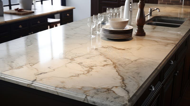 Beige Marble Countertop Texture Stock Illustration - Illustration of ...