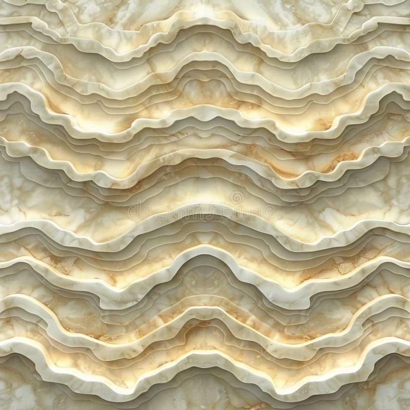 Beige Marble Waves Background, Natural Stone Texture, Abstract Wavy ...