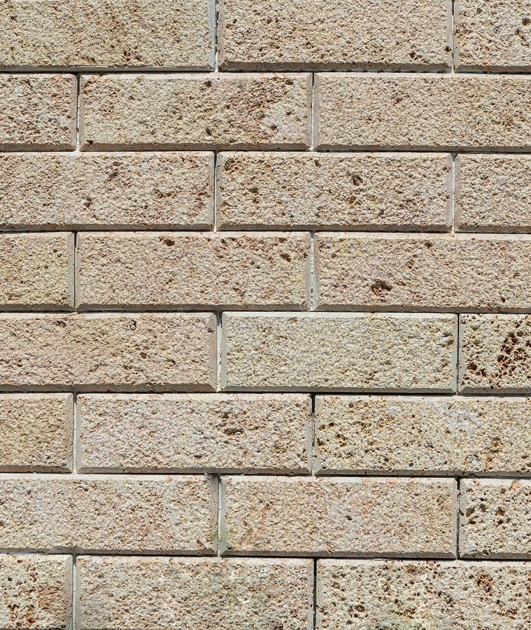 Beige masonry bricks stock image. Image of block, calcareous - 61926003