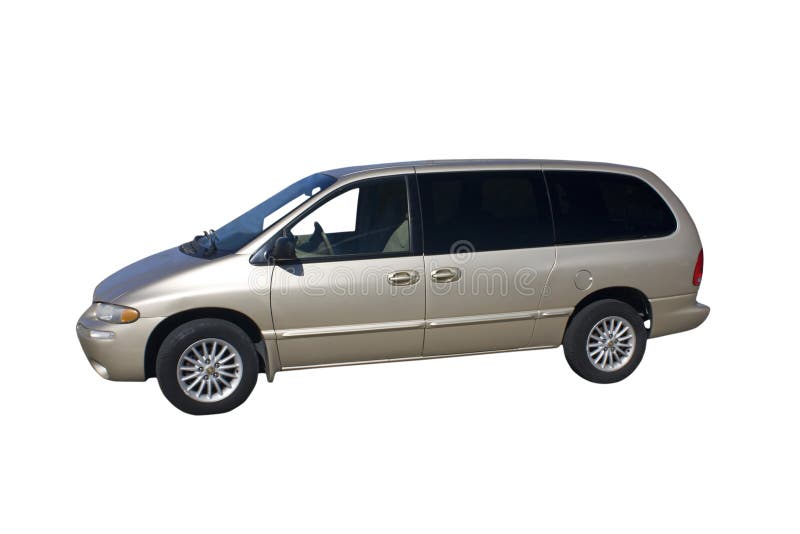 Beige mini van stock photo. Image of path, passenger, multipurpose ...