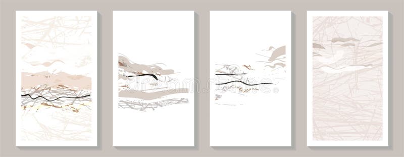 Beige Monochrome Abstract Vertical Rectangular Backgrounds with Random ...
