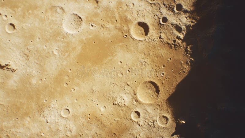 Beige Moon Surface with Craters - Chaotic Lunar Texture for Design ...