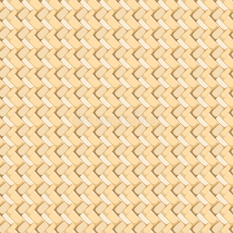 Beige Natural Vine Color Wicker Texture Seamless Pattern Stock Vector ...