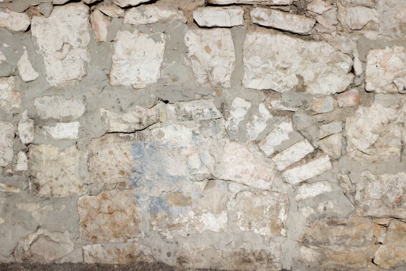 Beige Old Stone Bricks Wall Texture Stock Photo - Image of pieces ...