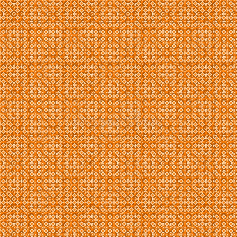 Beige and Orange Geometric Seamless Background Stock Illustration ...
