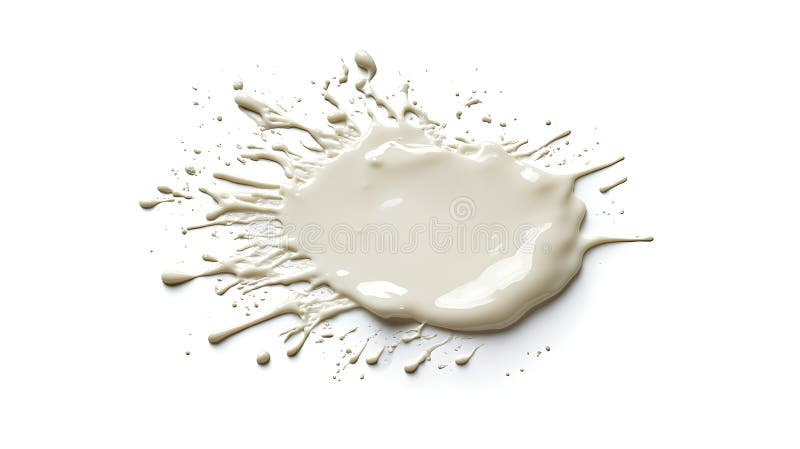 Beige Paint Splatter Isolated Against White Background for Creative ...