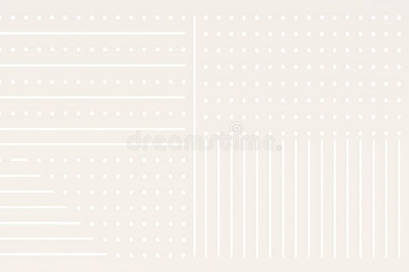 Abstract Minimalist Beige Lines and Dot Matrix Harmonious Display Panel ...