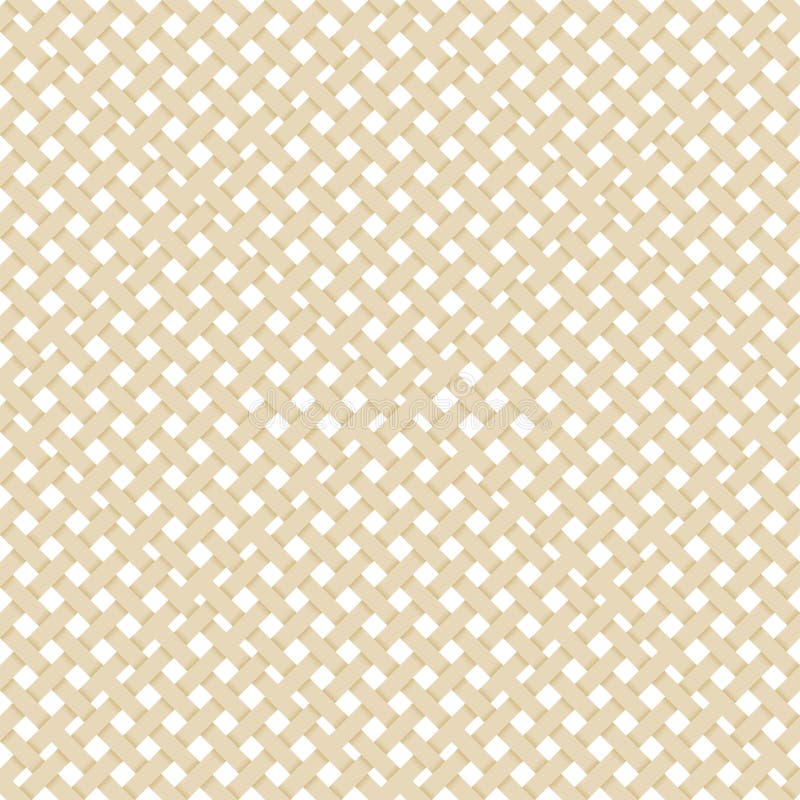 Beige Paper Lattice. Abstract Seamless Monochrome Pattern. Stock Vector ...