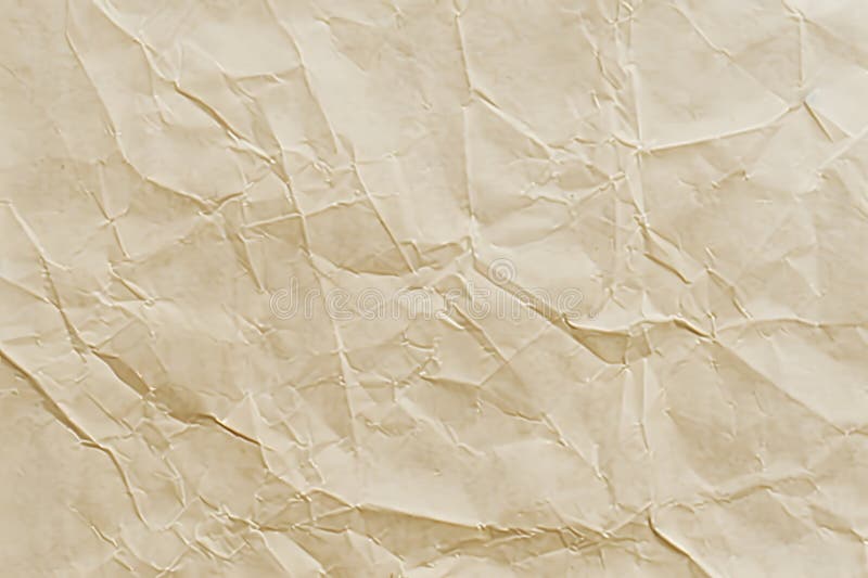 Beige Crumpled Paper Texture Background Stock Illustration ...