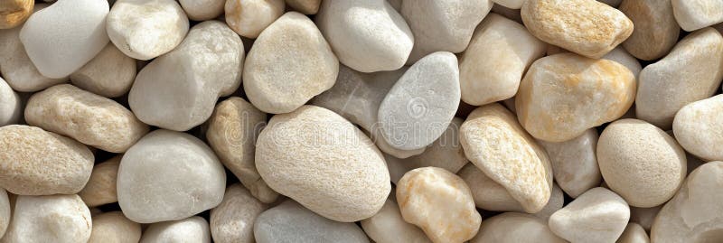Beige Pebble Background, Rounded River Rocks Texture, Natural Stone ...