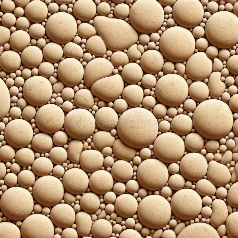 Beige Pebbles Texture for Background, AI Generated Stock Illustration ...