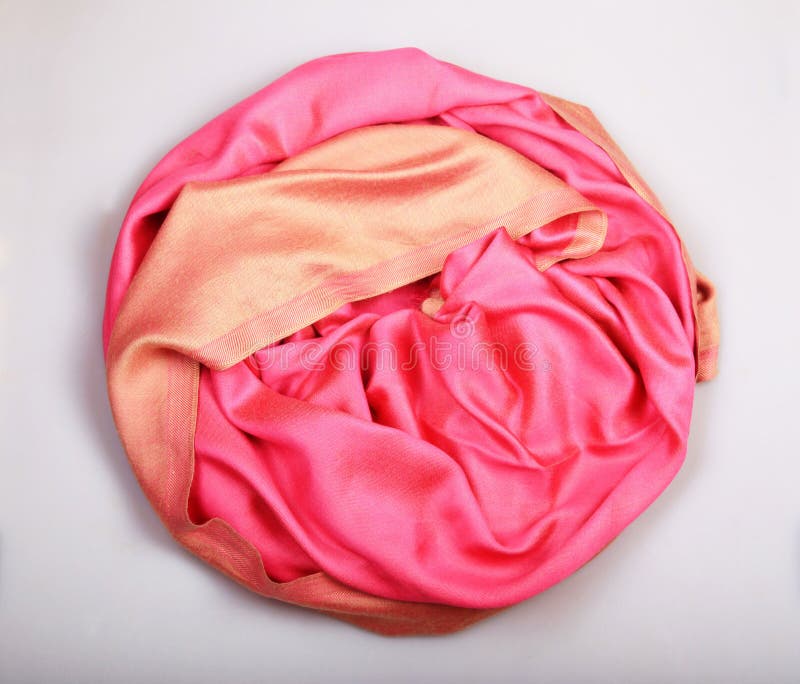Pink Cashmere Fabric Texture, Natural Wool Draped, Top View Stock Photo ...
