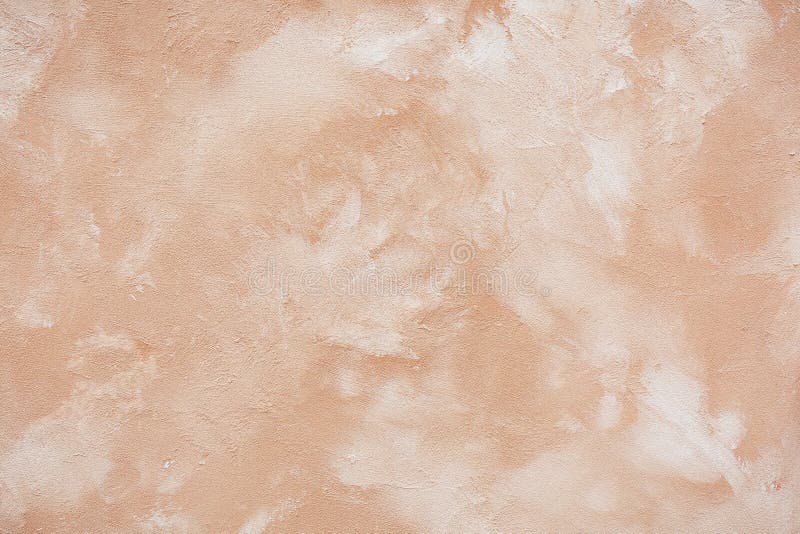 Beige Plastered Brick Wall with Chipped Stucco Pieces. Red Textured ...