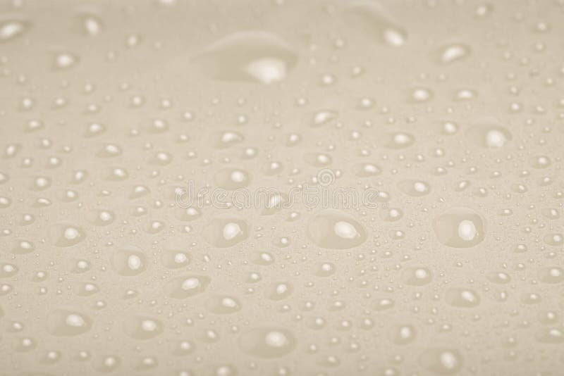 Beige Plastic Background with Water Drops Stock Photo - Image of ...