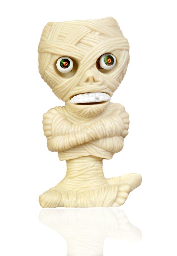 Beige Plastic Toy As a Mummy Stock Image - Image of frighten, burial ...