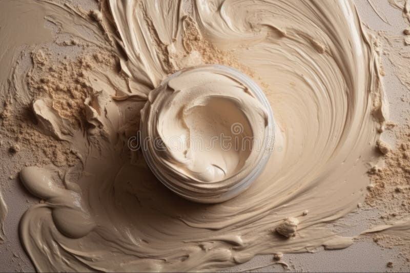 Beige Primer with Sandy Texture. Generative AI Stock Illustration ...