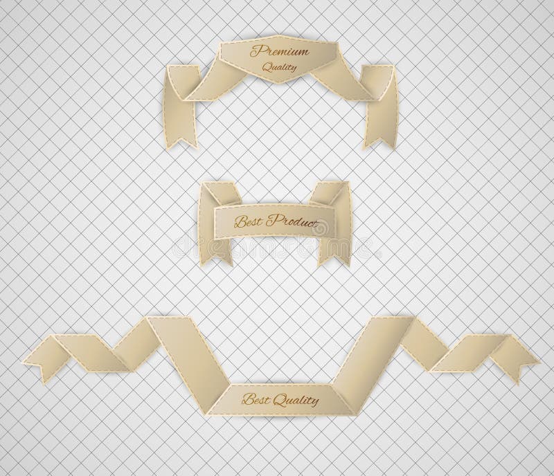 Beige quality label stock illustration. Illustration of emblem - 49413149