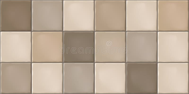 Beige Rustic Mosaic Ceramic Tiles Stock Vector - Illustration of ...