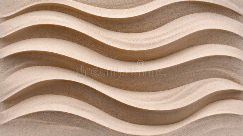 Beige Sand Wave Texture Abstract Background - Generative AI Stock Photo ...