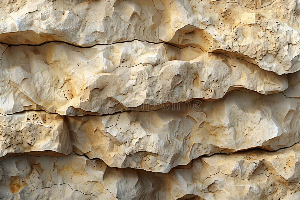 Beige Sandstone Texture Background, Natural Rock Surface with Grainy ...