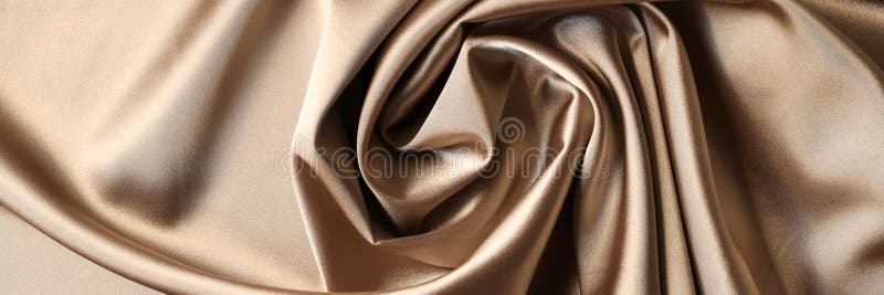 Beige Satin Fabric Background. Texture of Viscose is Brown Background ...