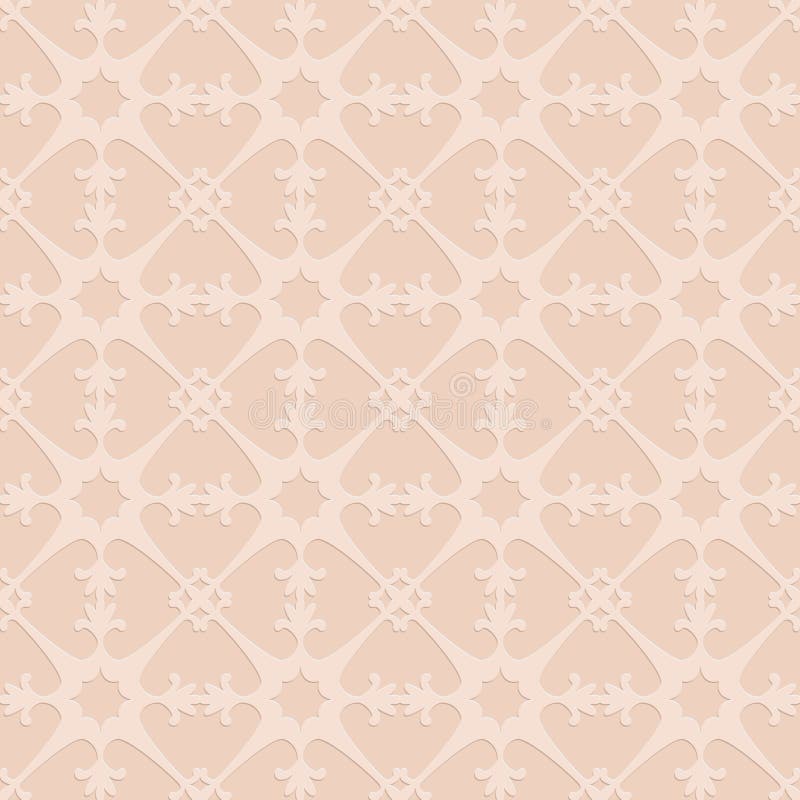 Beige Seamless Pattern, Arabic Background for Design and Decoration, Vector Illustration Stock ...