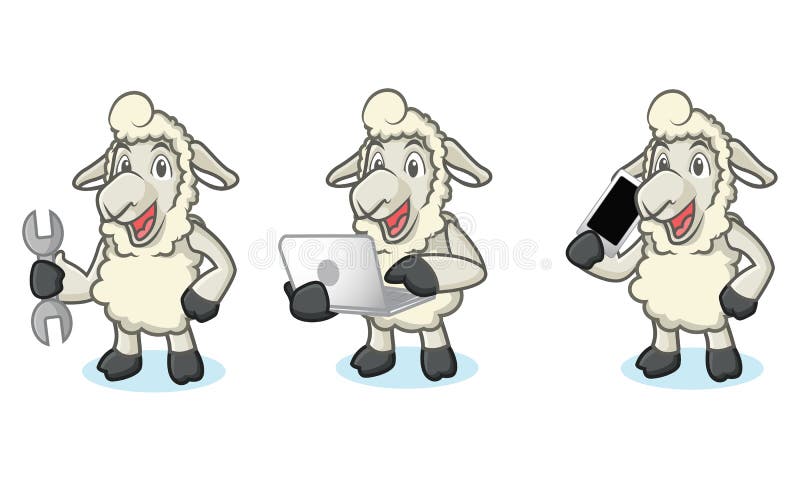 Sheep Phone Cartoon Stock Illustrations – 125 Sheep Phone Cartoon Stock ...