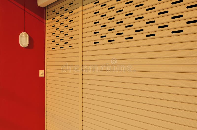 Shutter steel door texture stock image. Image of industry - 39899637