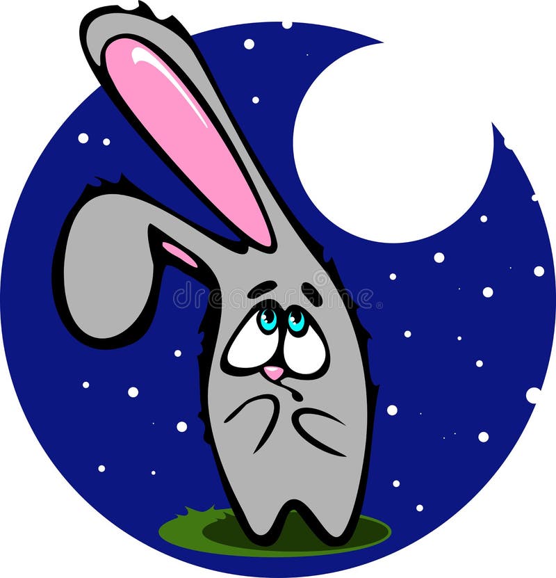 Beige Shy Rabbit. with a Questioning Look Stock Vector - Illustration ...