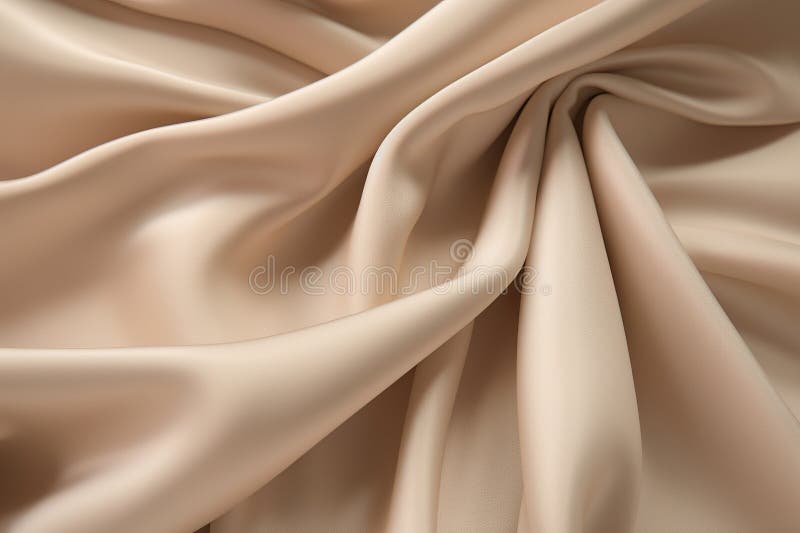 Beige Silk Background. Generative AI Stock Illustration - Illustration ...