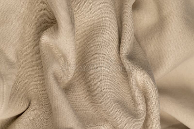 Beige Soft Cotton Fabric for Sewing Clothes Stock Photo - Image of ...