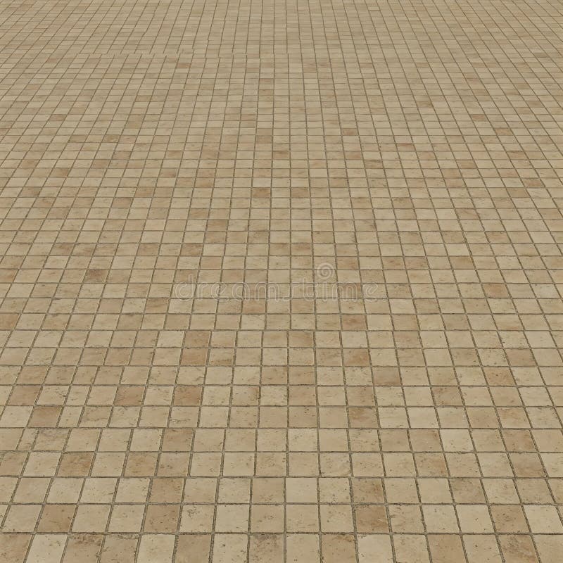 Beige Square Tiles Arranged in a Grid Pattern Stretching into the ...