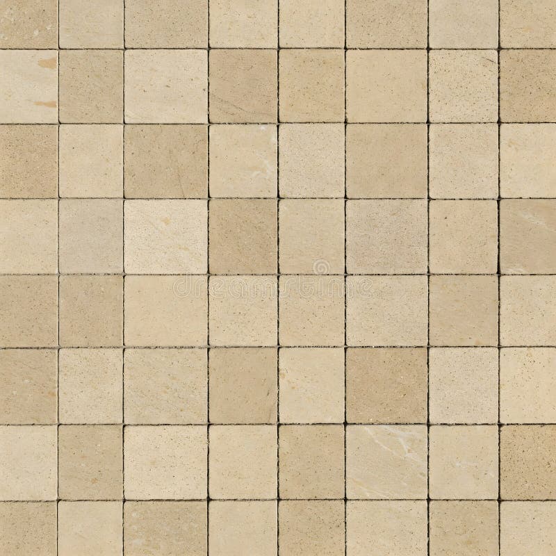 Beige Square Tiles are Arranged in a Uniform Grid, Showing Slight ...