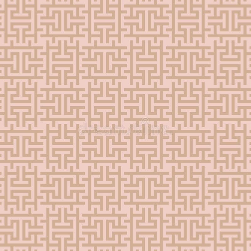 Beige Squares Modern Seamless Pattern. Stock Vector - Illustration of ...