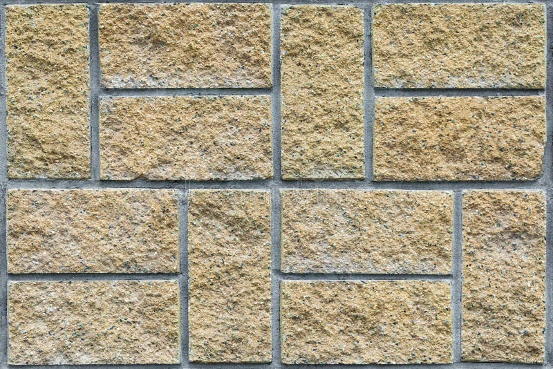 Beige Stone Tile on the Building Facade Background, Texture, Se Stock ...