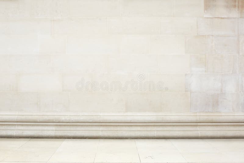 Beige Stone Tiled Wall and Floor with Decoration Border Stock Photo ...